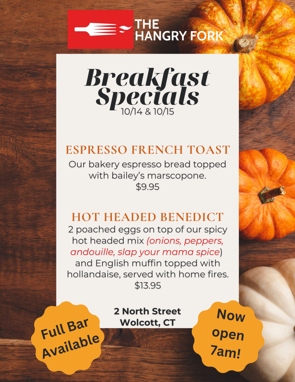 SPECIALS | The Hangry Fork